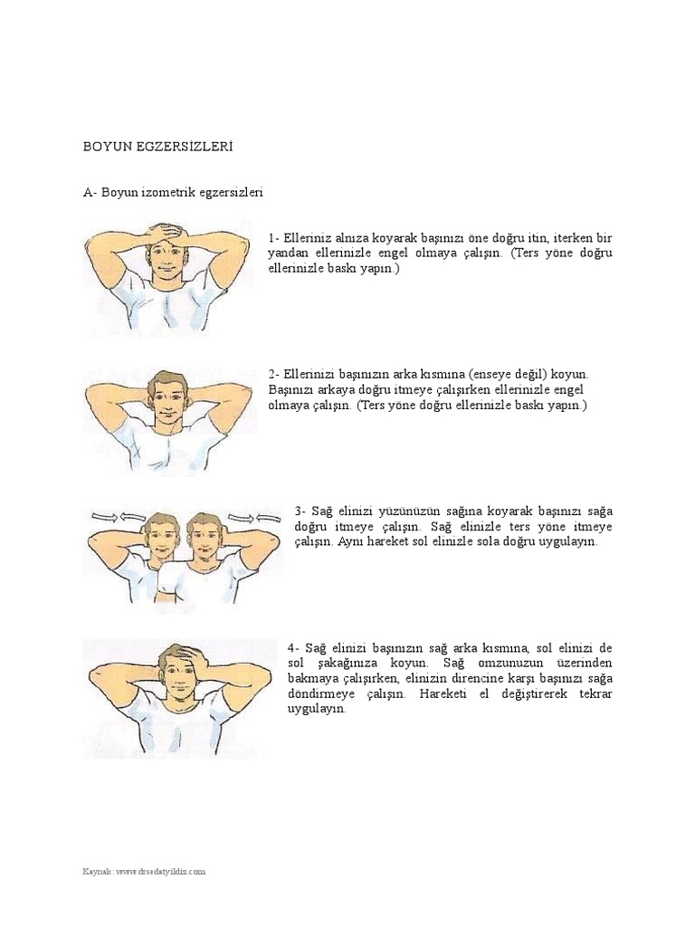 Boyun Egzersizleri (DR - Sedat Yildiz) | PDF
