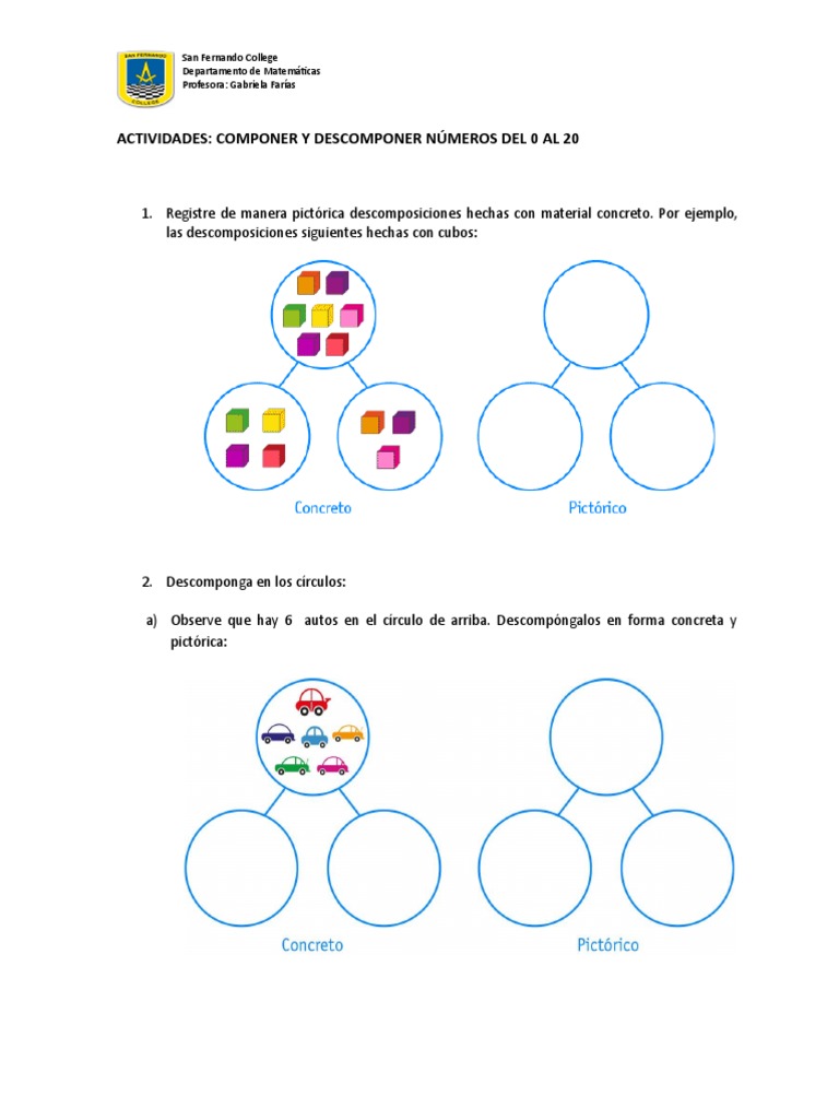 Actividades de Composición y Descomposición Numérica | PDF