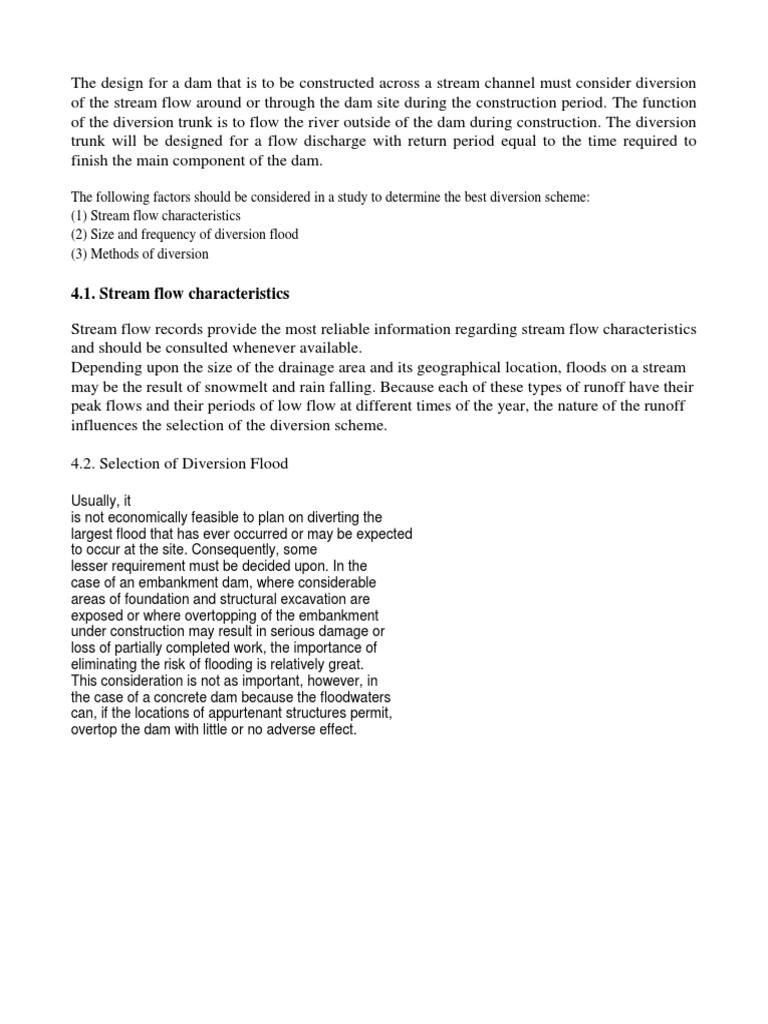 Determining the Optimal Diversion Scheme for Constructing a Dam Across ...