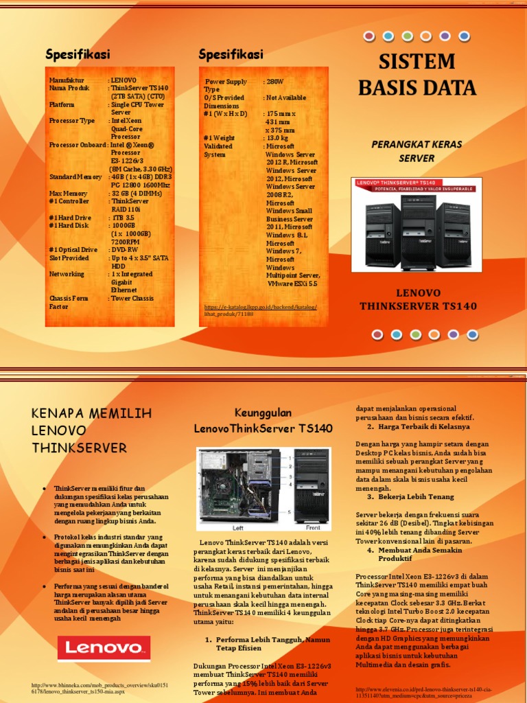 Sistem Basis Data: Spesifikasi Spesifikasi | PDF