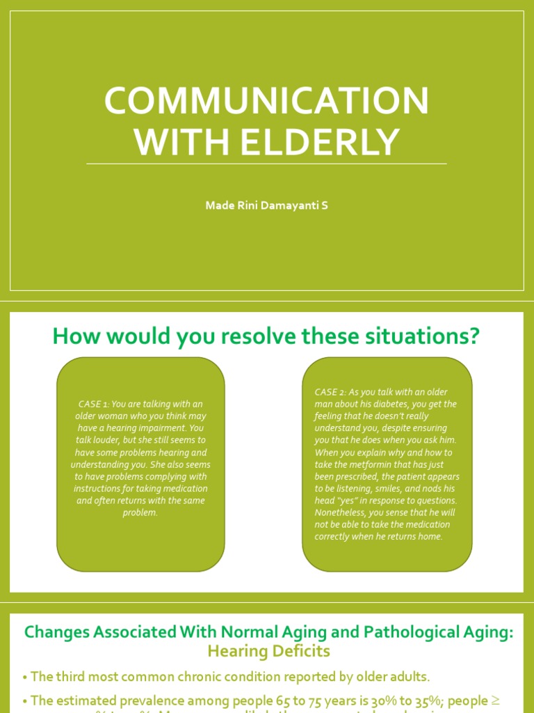 Communication With Elderly Shorted | PDF | Reading Comprehension ...