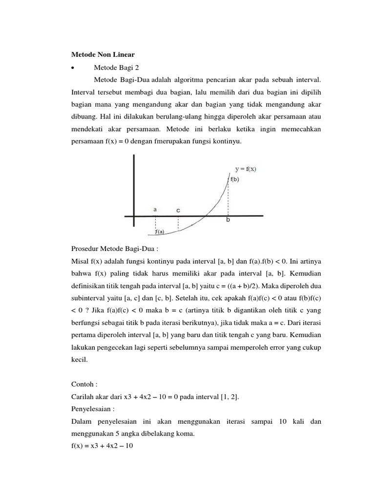Metode Bagi 2 & Newton Raphson | PDF