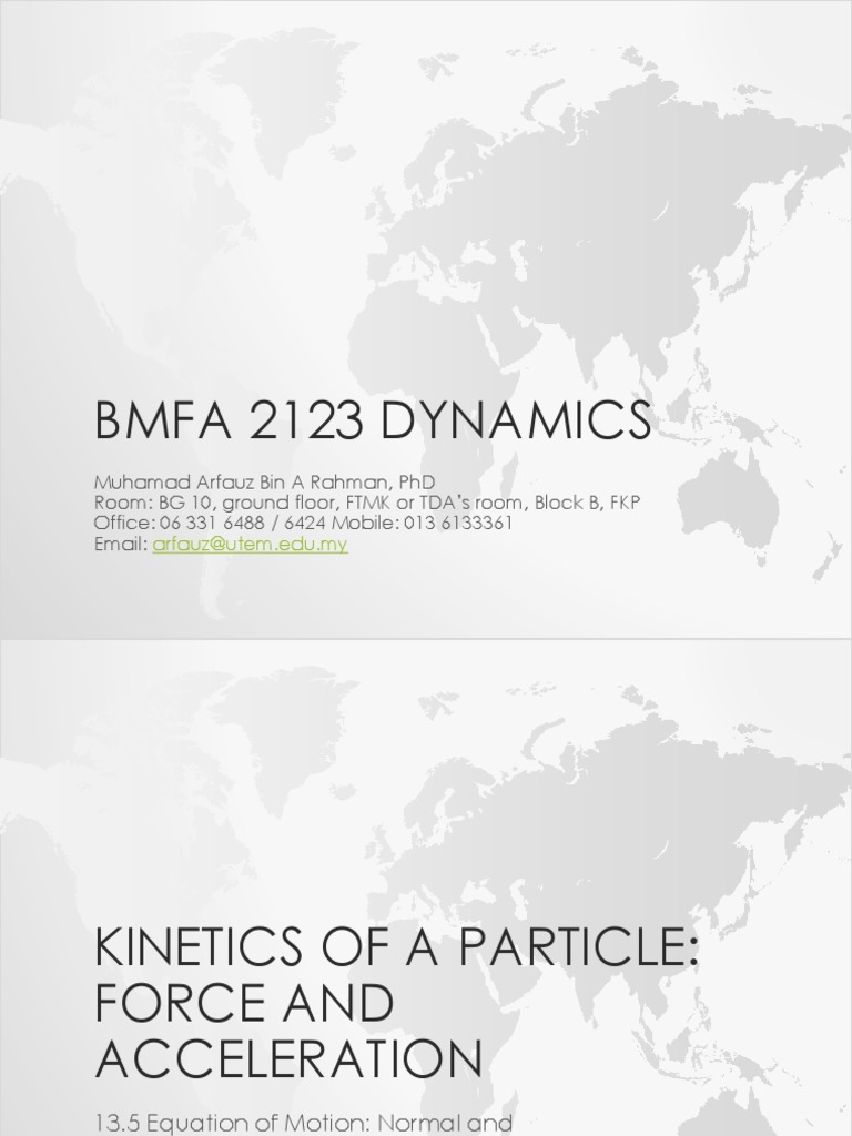 Dynamics | PDF | Acceleration | Force