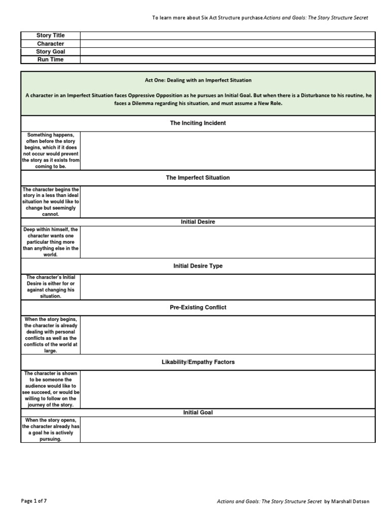 Downloadable Act Template PDF | PDF | Self-Improvement