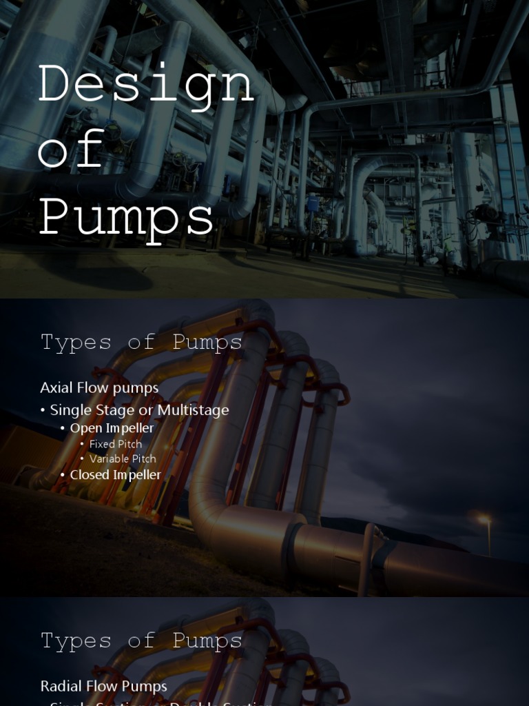Design of Pumps | PDF | Pump | Flow Measurement