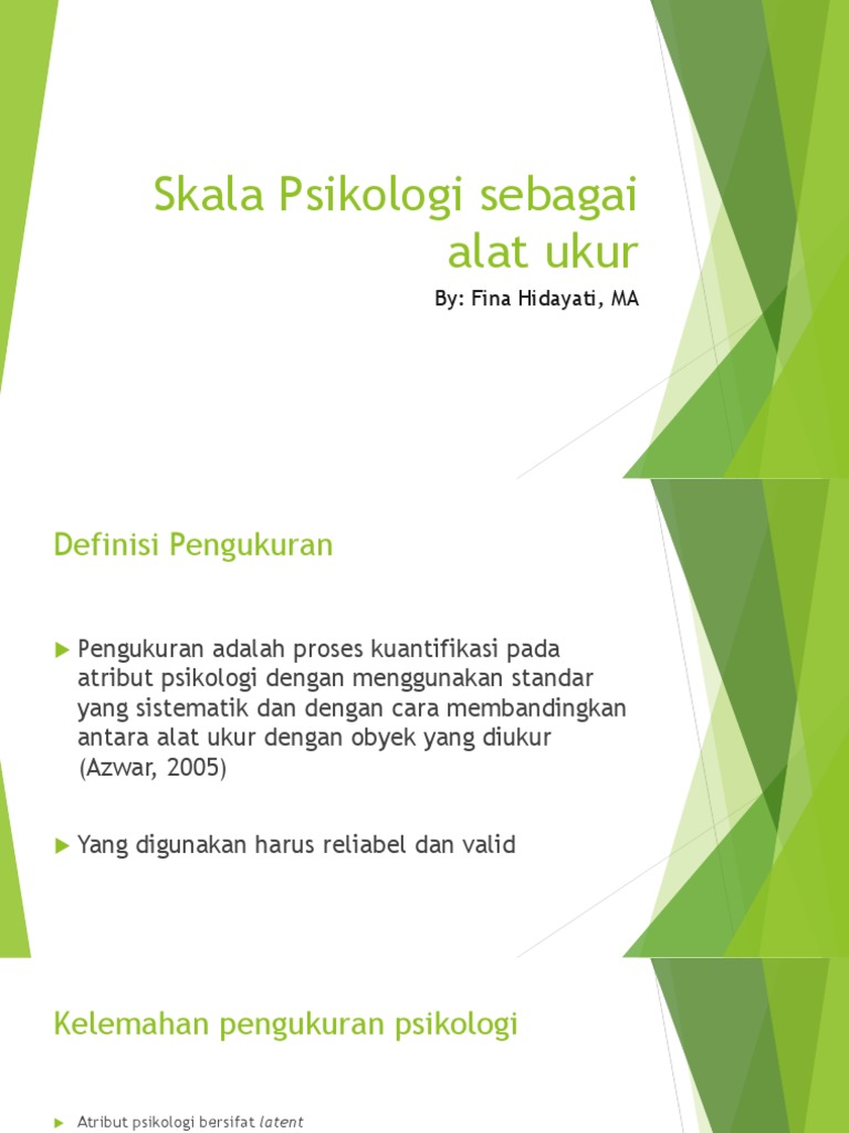 Alat Ukur Psikometri | PDF
