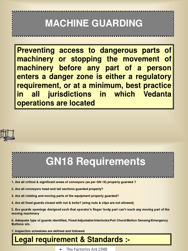 Machine Guarding Basics | PDF | Machine (Mechanical) | Personal ...