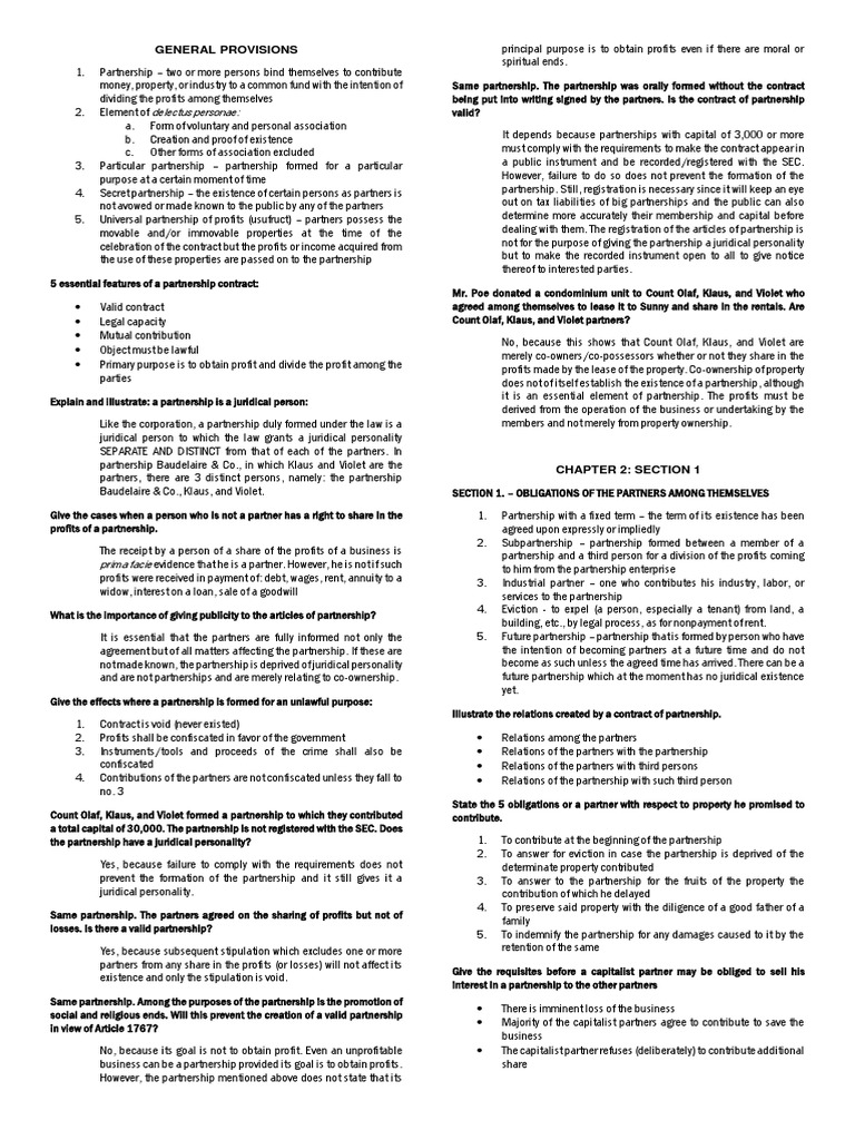 General Provisions (Law 4) | Partnership | Assignment (Law)
