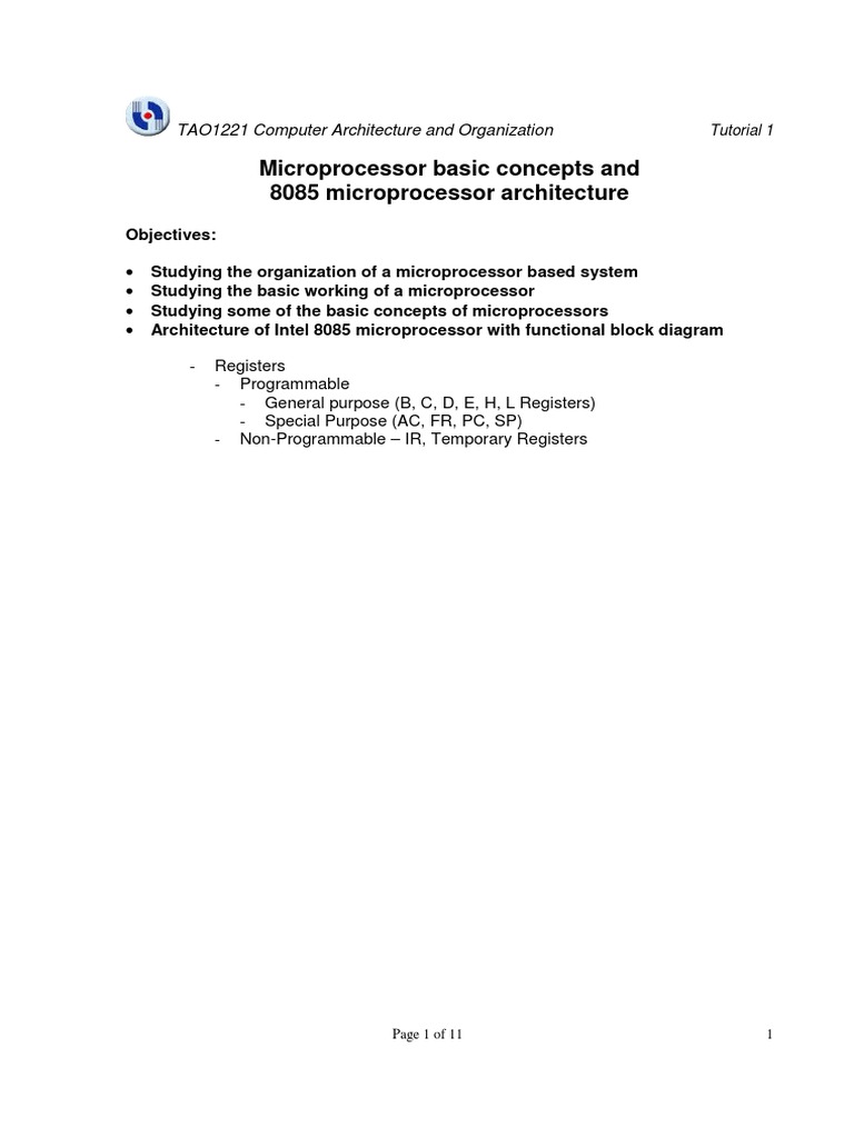 Lab01 MP PDF | PDF | Central Processing Unit | Assembly Language