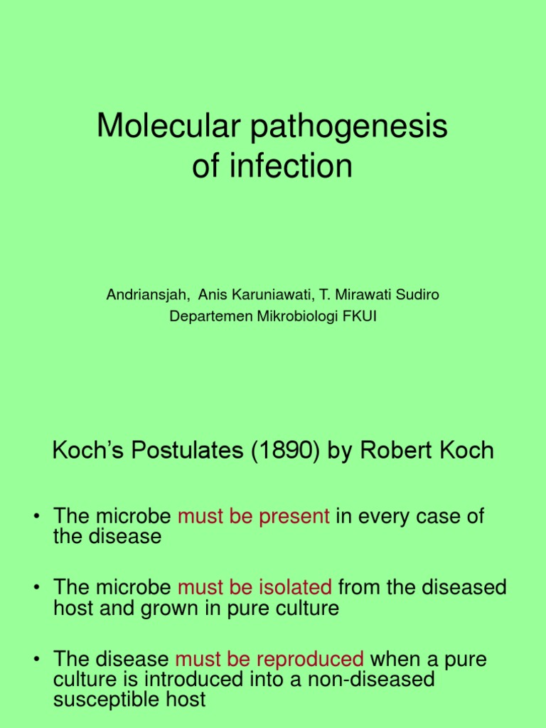 Molecular Pathogenesis of Infection | PDF | Lipopolysaccharide | T Cell