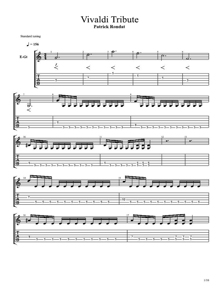 Patrick Rondat - Vivaldi Tribute | PDF