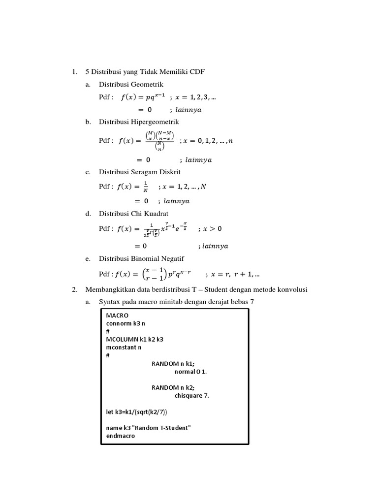 Distribusi dan Data Statistik | PDF | Metode & Bahan Ajar | Sains ...