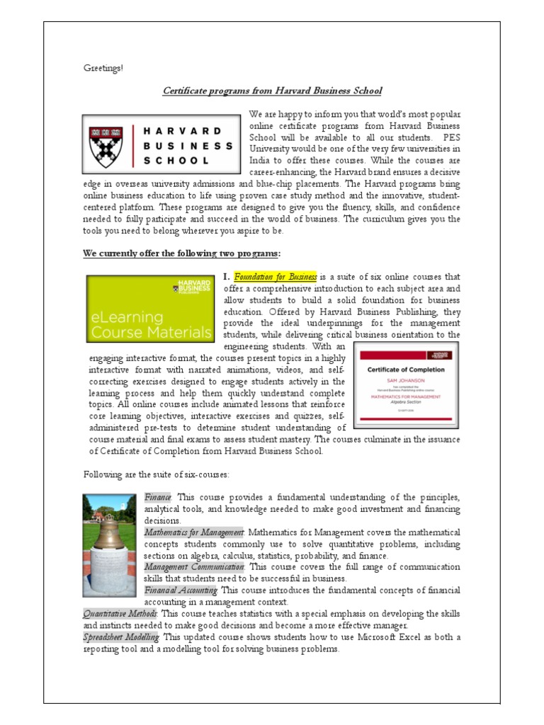 Letter To The Students-Harvard | PDF | Educational Technology | Learning