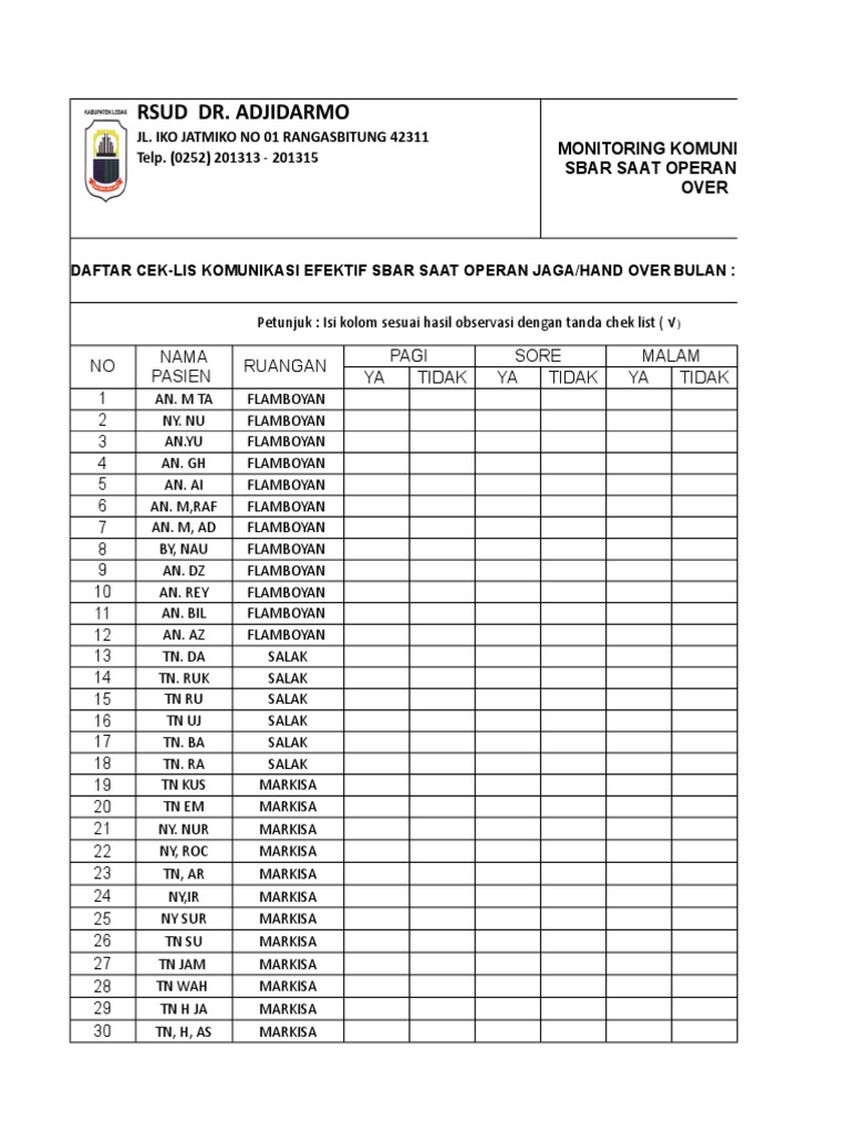 Contoh Monitoring | PDF