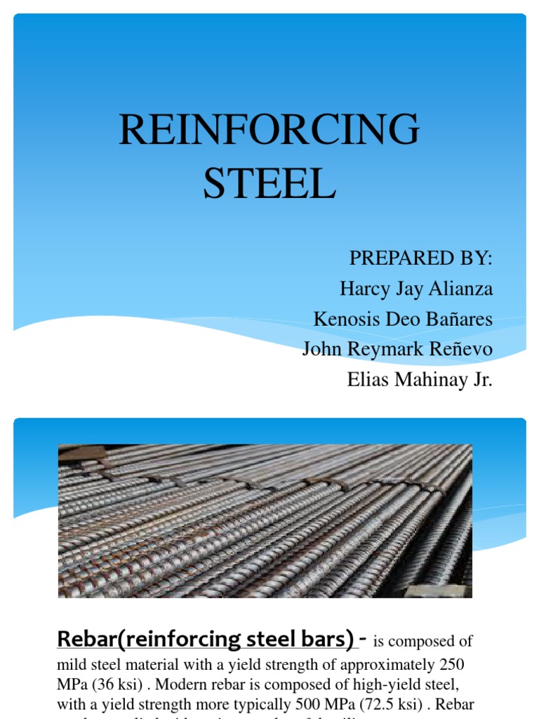 Reinforcing Steel Grades and Uses | PDF | Ultimate Tensile Strength ...