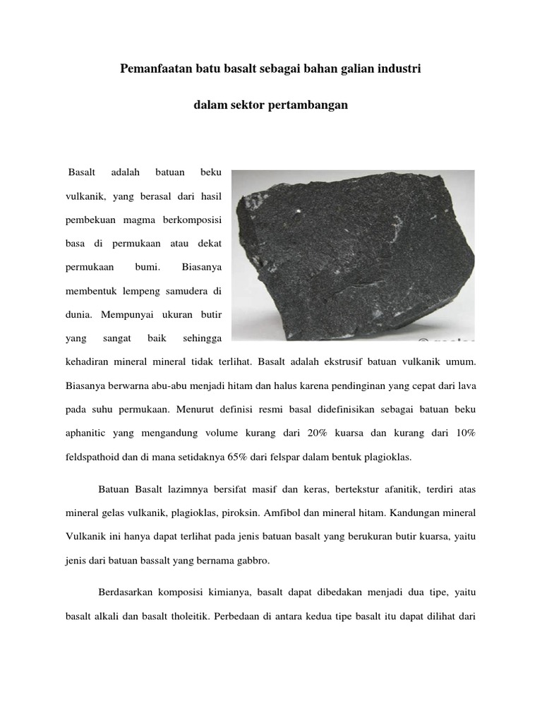 Batuan Basalt | PDF