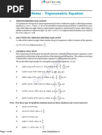 CXC CSEC Additional Mathematics Formulas Sheet | PDF | Geometric ...