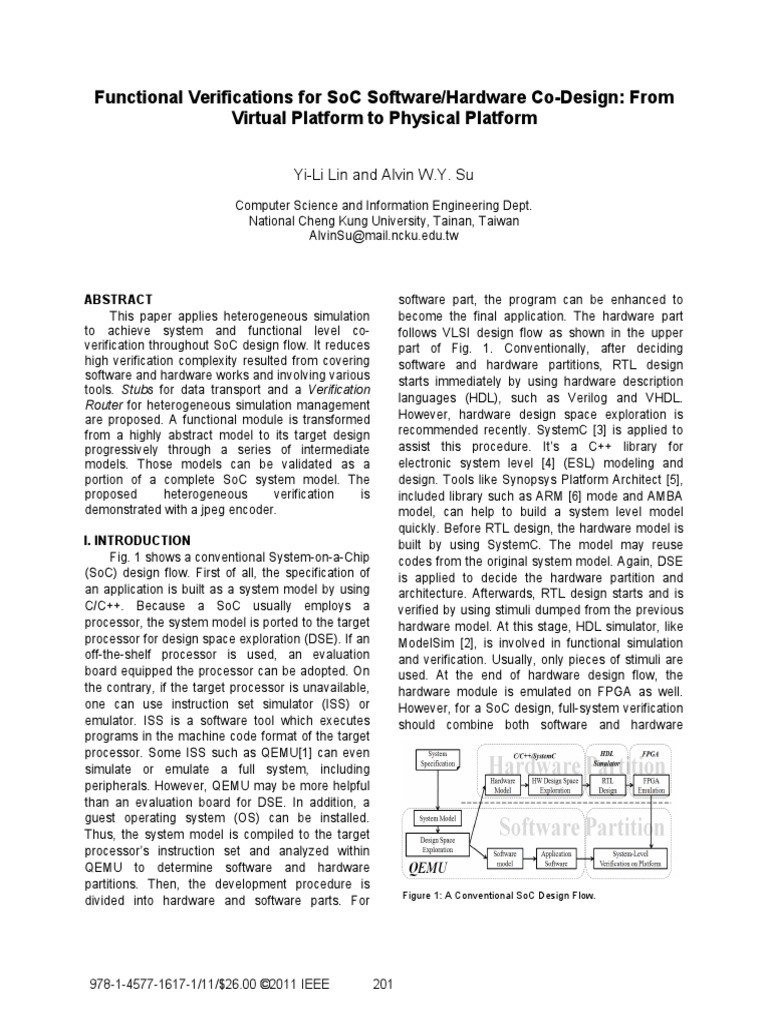 Functional Verifications For SoC | PDF | System On A Chip | Hardware ...