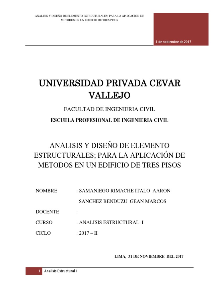 Diseño Estructural de Edificio de 3 Pisos | PDF | Análisis estructural | Hormigón