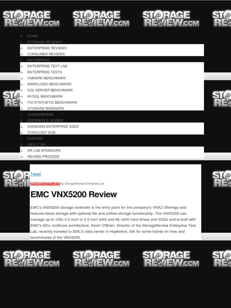 Emc Vnx5200 Review | PDF | Multi Core Processor | Solid State Drive