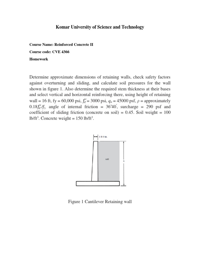 Komar University of Science and Technology: Course Name: Reinforced ...