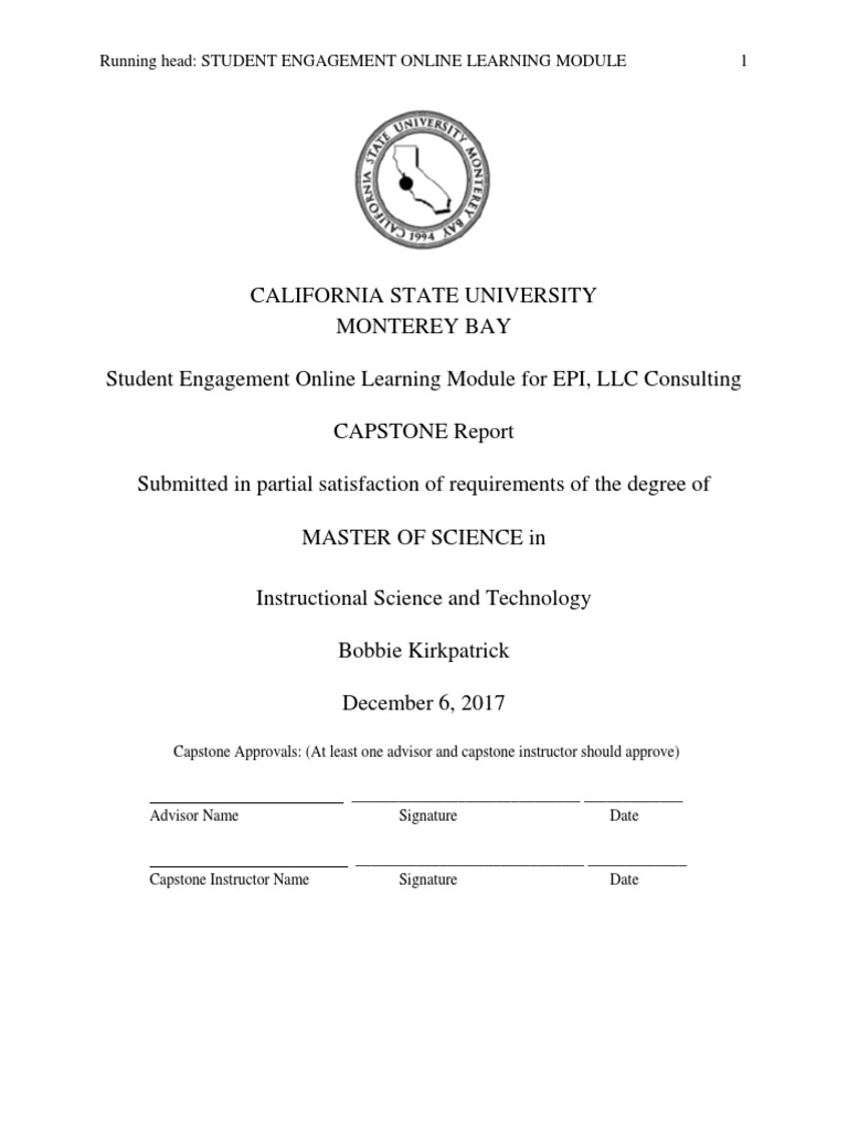 Capstone Final Report | PDF | Educational Technology | Learning