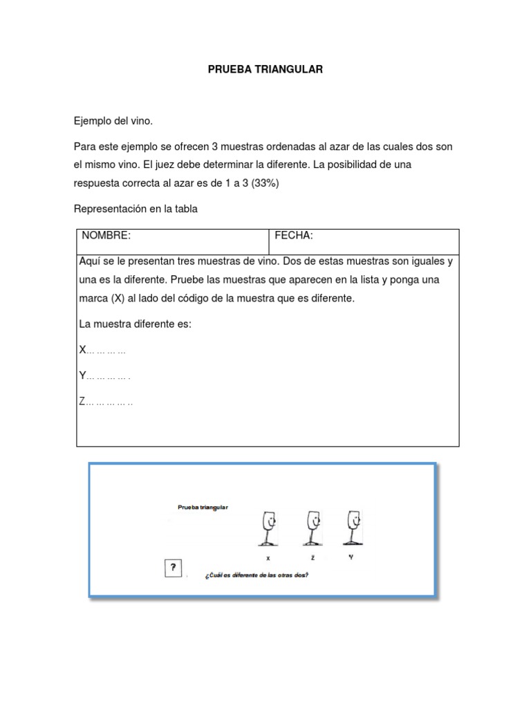 Prueba Triangular | PDF
