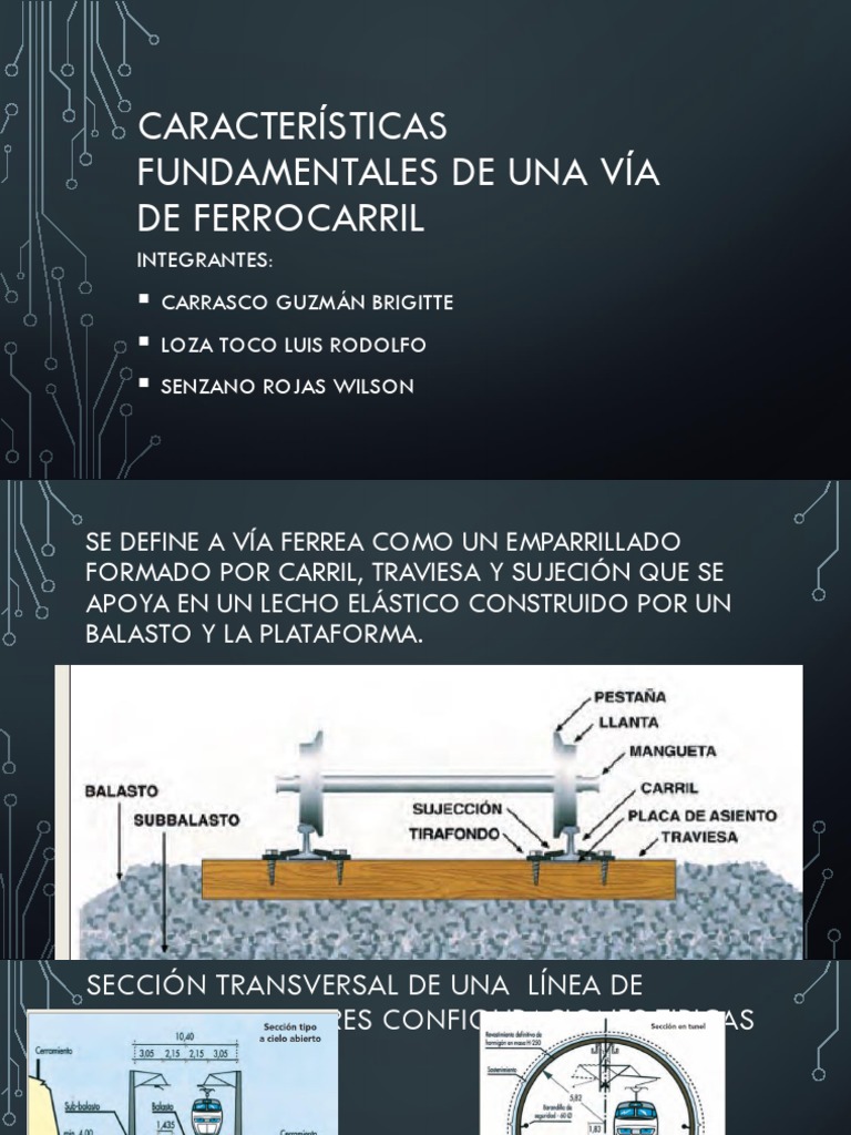 Características Fundamentales de Una Vía | PDF | Infraestructura ferroviaria | Transporte ...