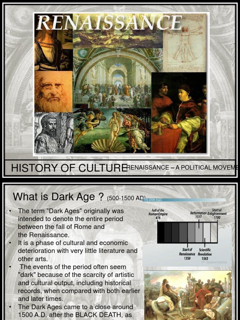 History of Culture: Renaissance - A Political Movement | PDF ...