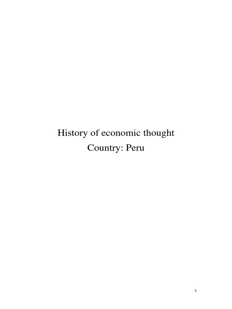 Economics of Peru Project | PDF | Peru | Inflation