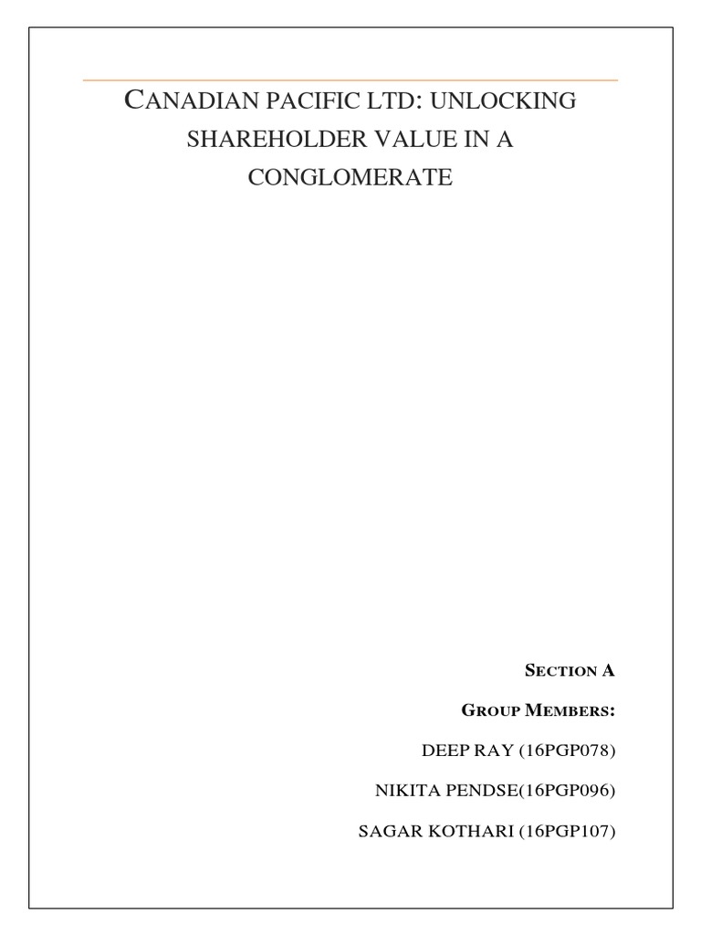 Unlocking Shareholder Value: Evaluating Strategies to Eliminate the ...