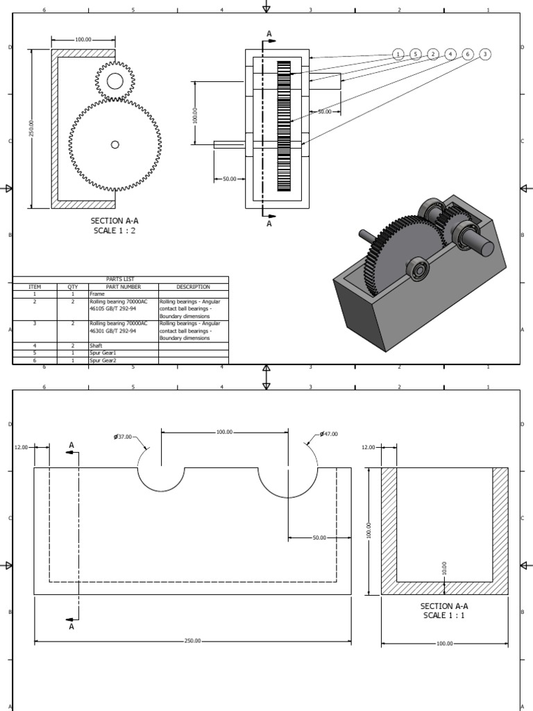 Speed Reducer Assembly-No Keyway Included | PDF | Bearing (Mechanical ...