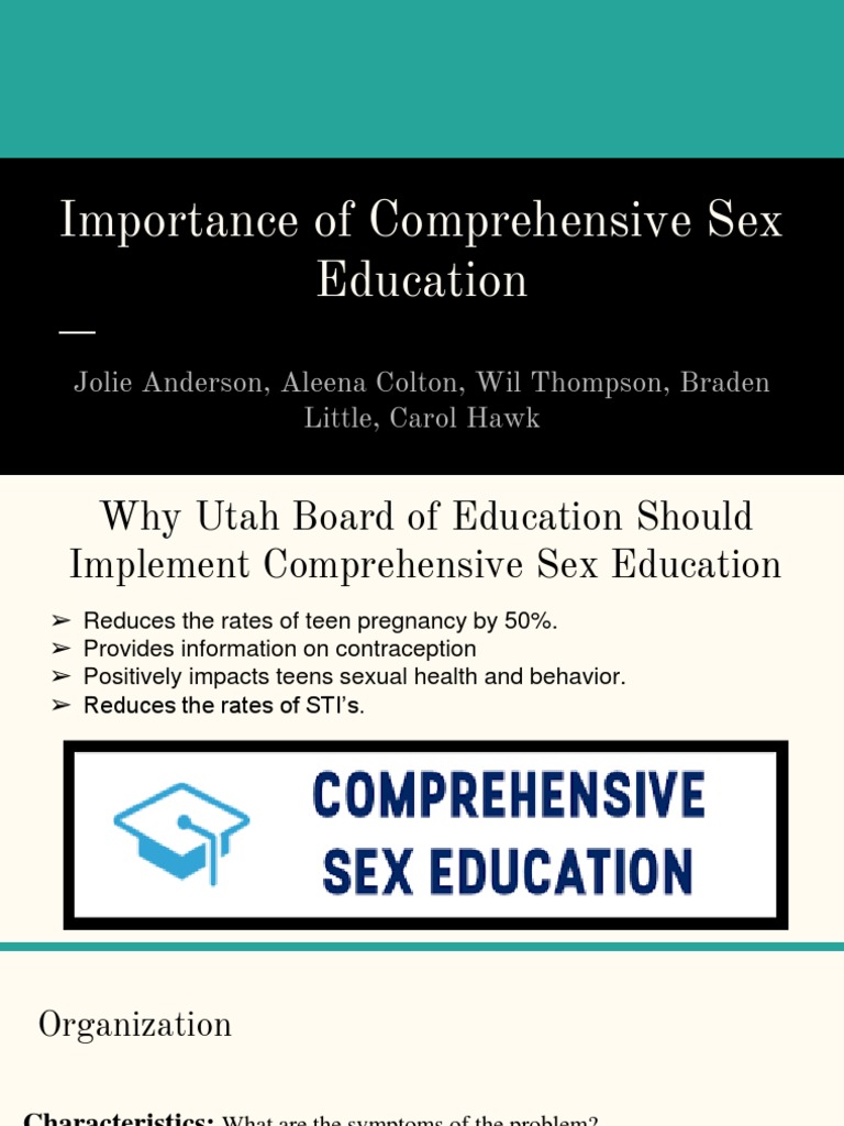 Importance Of Comprehensive Sex Education Powerpoint Sex Education Mammalian Sexuality