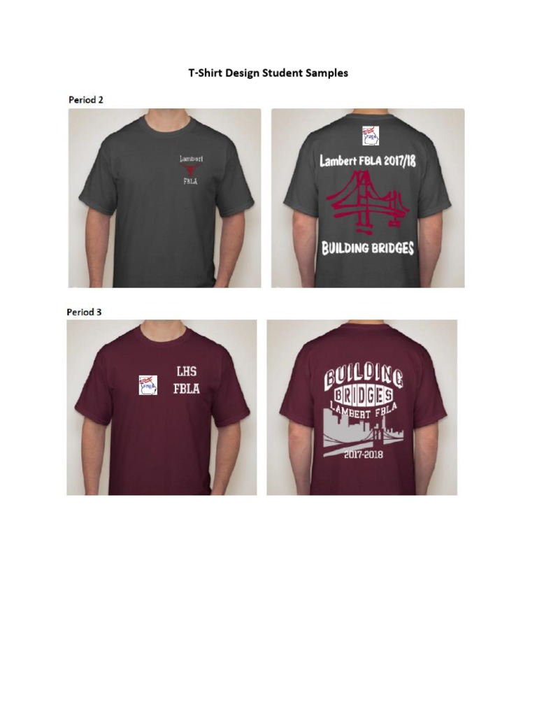 T-Shirt Design Samples | PDF