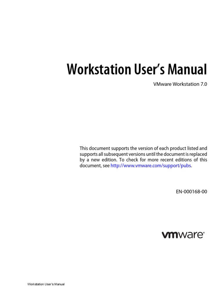 Vmware Manual | PDF | V Mware | Virtual Machine