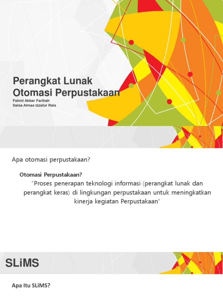 Otomasi Perpustakaan dengan SLiMS dan INLIS | PDF