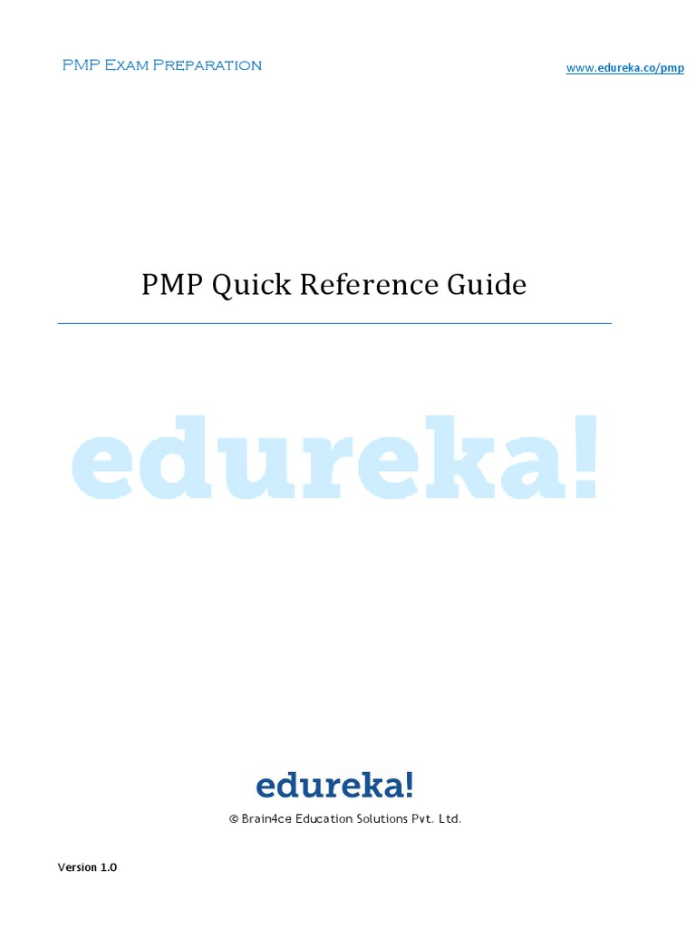 PMP Quick Reference Guide | PDF | Project Management | Risk Management