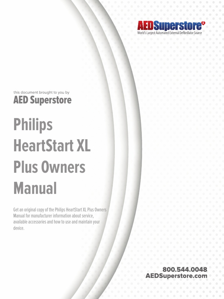 Philips Heartstart XL Plus Defibrillator Manual | PDF | Cardiovascular ...