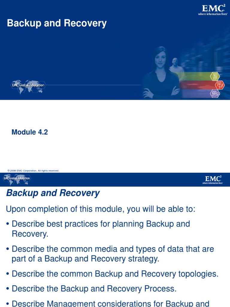 EMC Backup and Recovery | PDF | Backup | Graphical User Interfaces