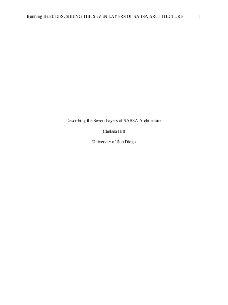 SABSA Architecture: 6-Layer Model | PDF | Systems Science | Information ...