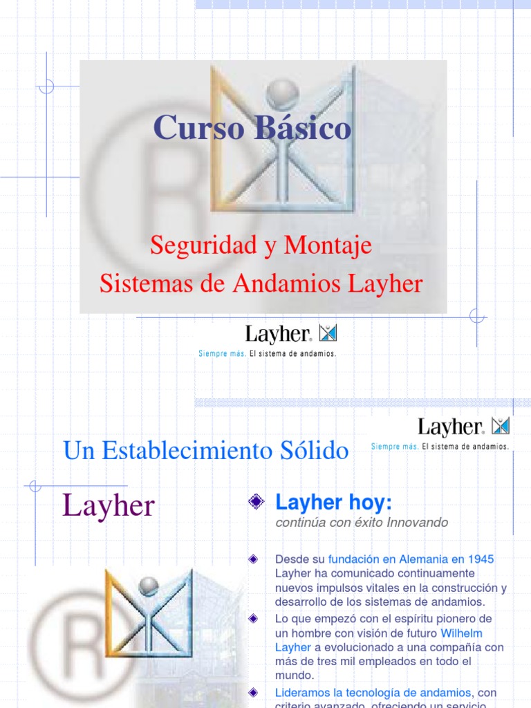 LAYHER Curso Basico Allround | PDF | Andamio | Science
