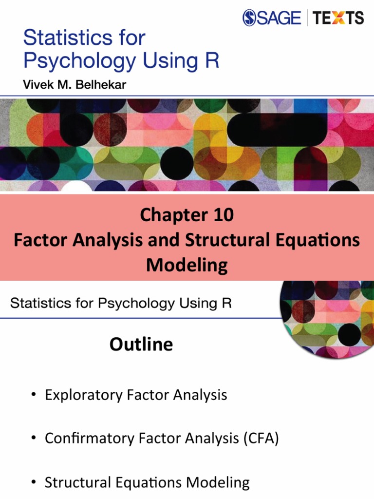Factor Analysis and Structural Equations Modelling: Statistics For Psychology | PDF | Principal ...