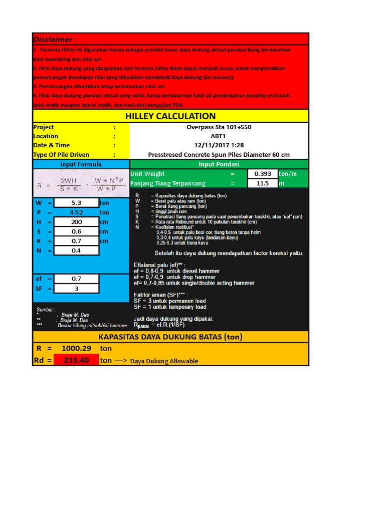 Hilley Formula Rev. 6 | PDF