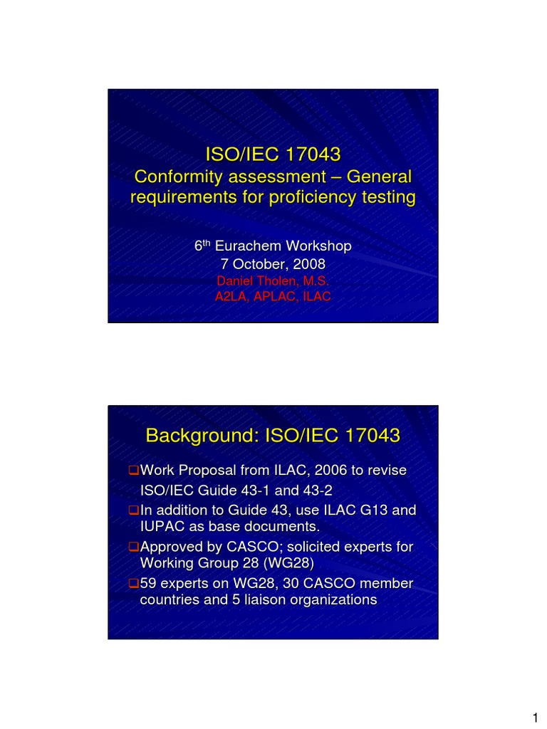 Iso 17043 Uji Profisiensi | PDF | International Organization For ...