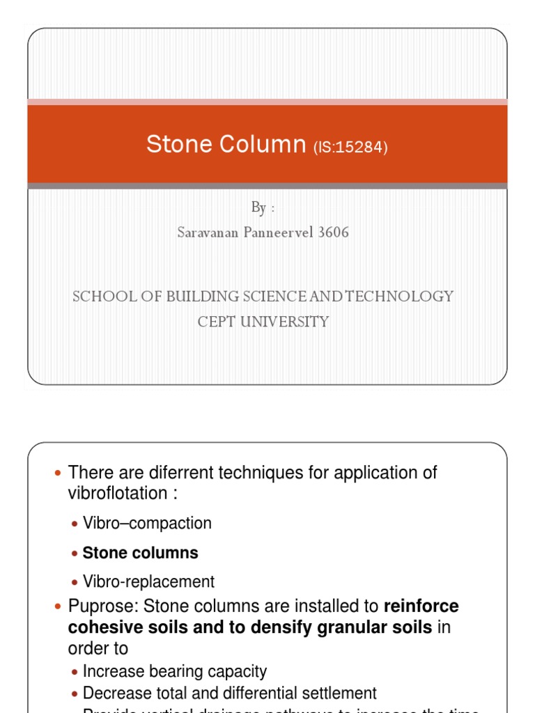 Stone Column | PDF | Soil | Natural Materials