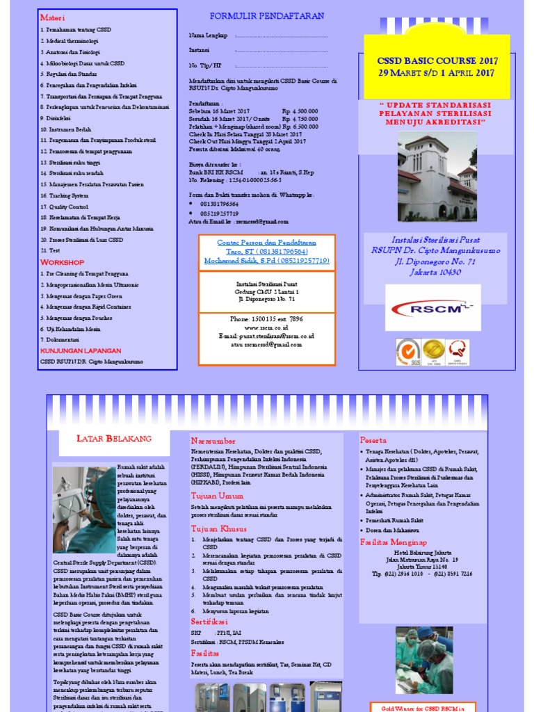 Brosur CSSD New Februari 2017 | PDF