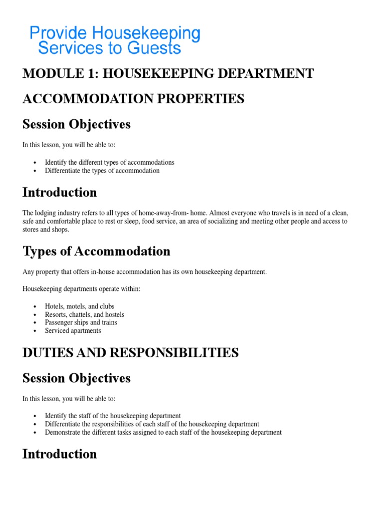 Housekeeping Guest Request Management | PDF | Housekeeping | Laundry