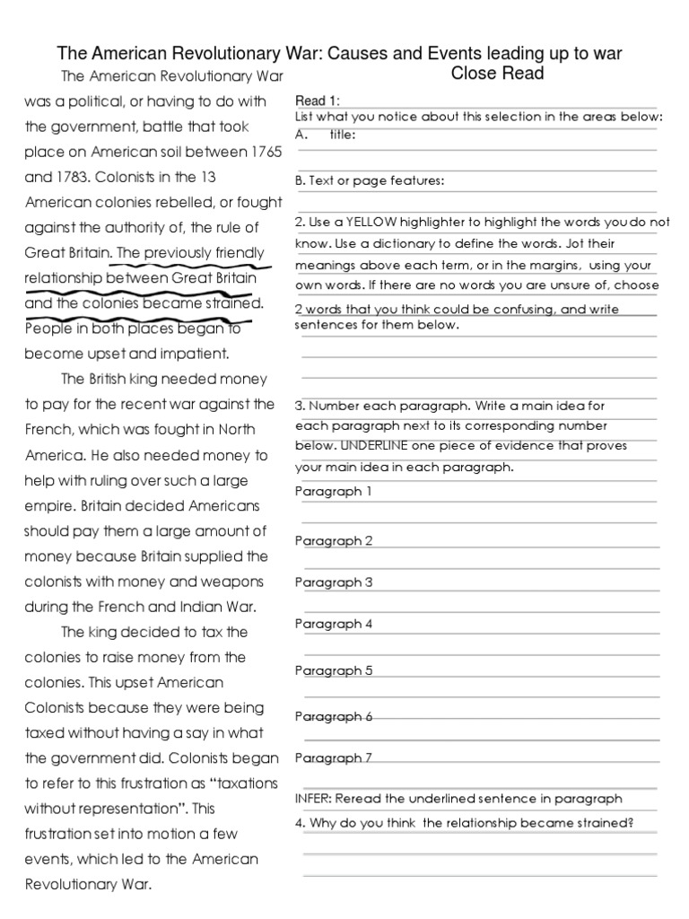 The American Revolutionary War: Causes and Events Leading Up To War ...