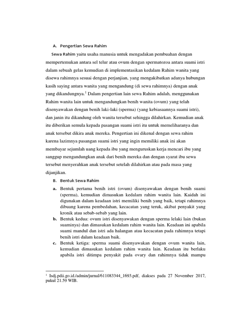 Pengertian Sewa Rahim | PDF