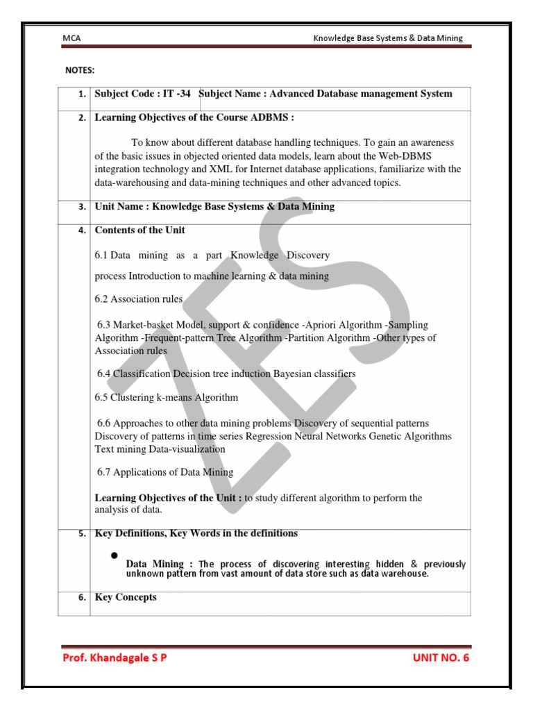 ADBMS Chapter No. 6 | PDF | Data Mining | Cluster Analysis ADBMS Chapter No. 6 | PDF | Data Mining | Cluster Analysis